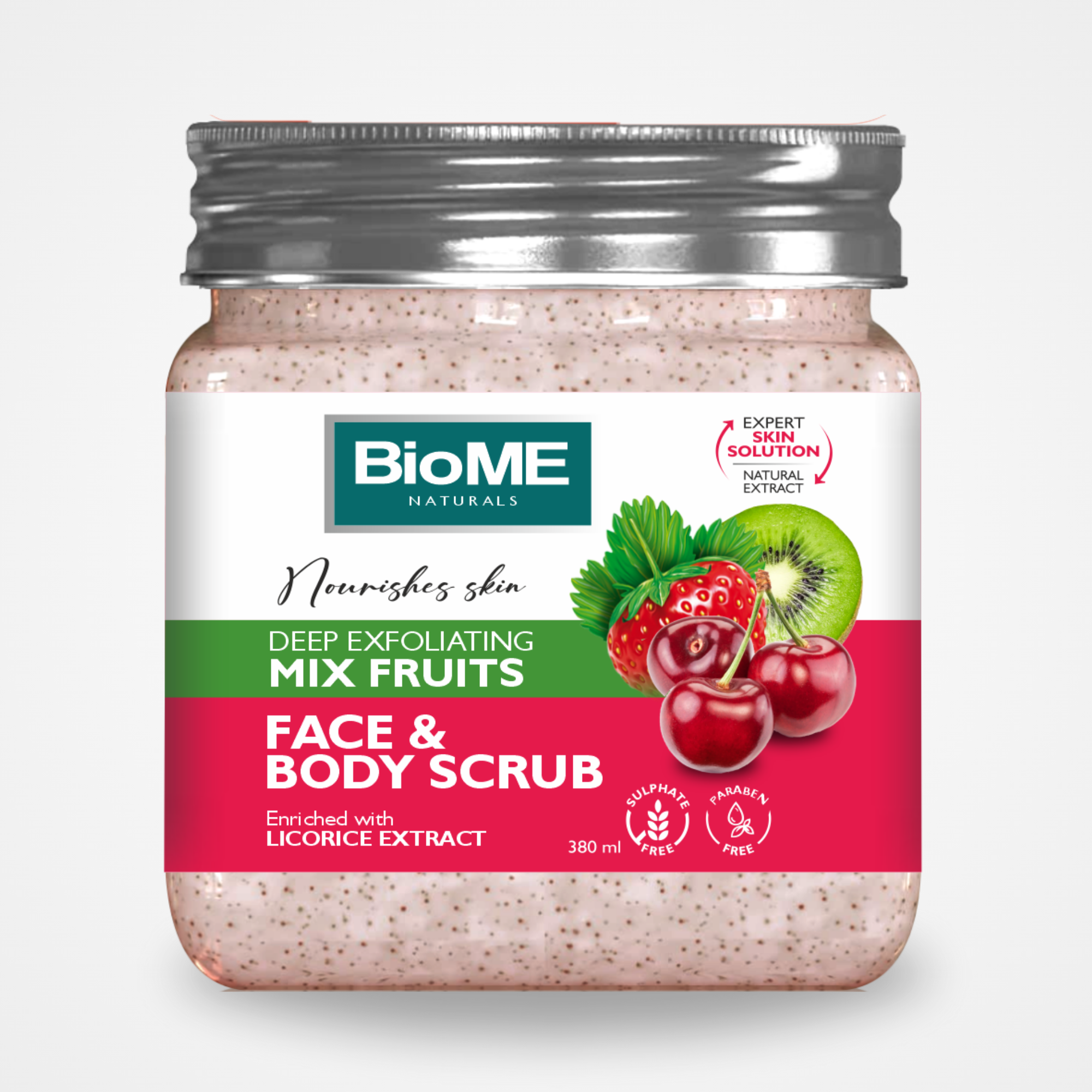 MIX FRUITS SCRUB - 380ml – Meena Elements